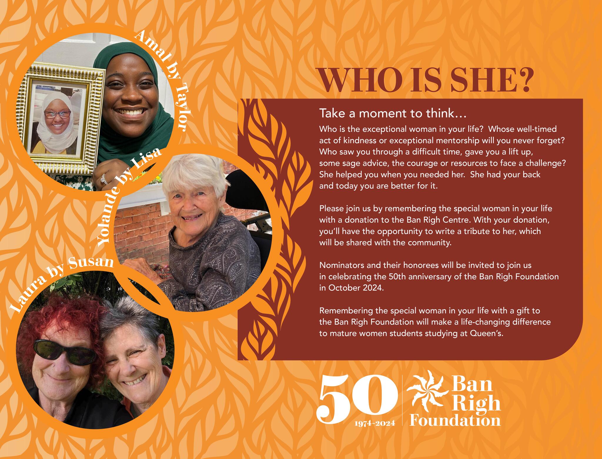 WHO IS SHE? | Ban Righ Centre