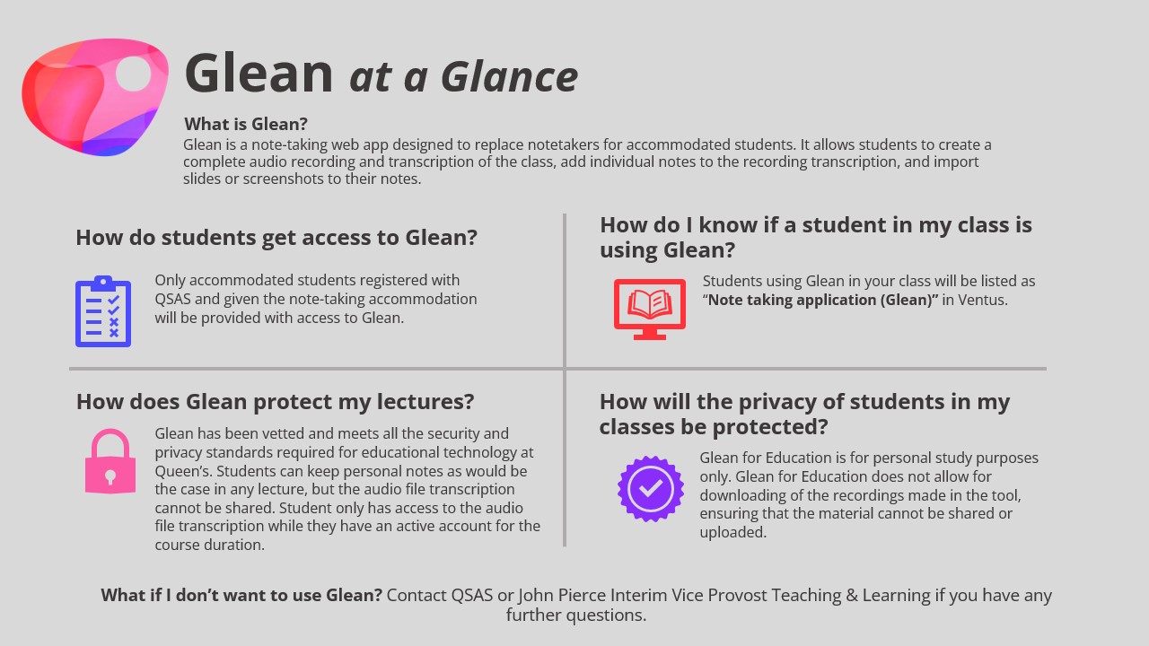 Glean for Education Note-taking | Centre for Teaching and Learning