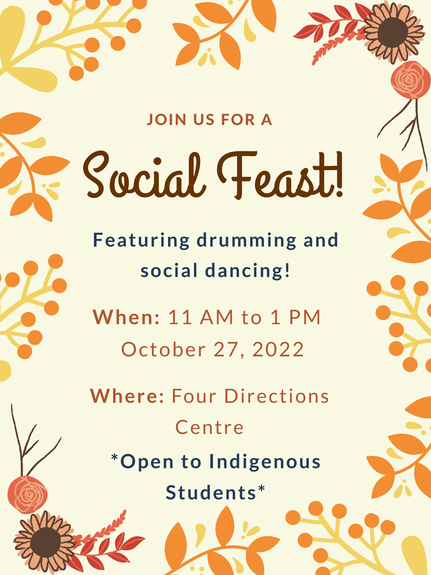 Social Feast | Four Directions Indigenous Student Centre
