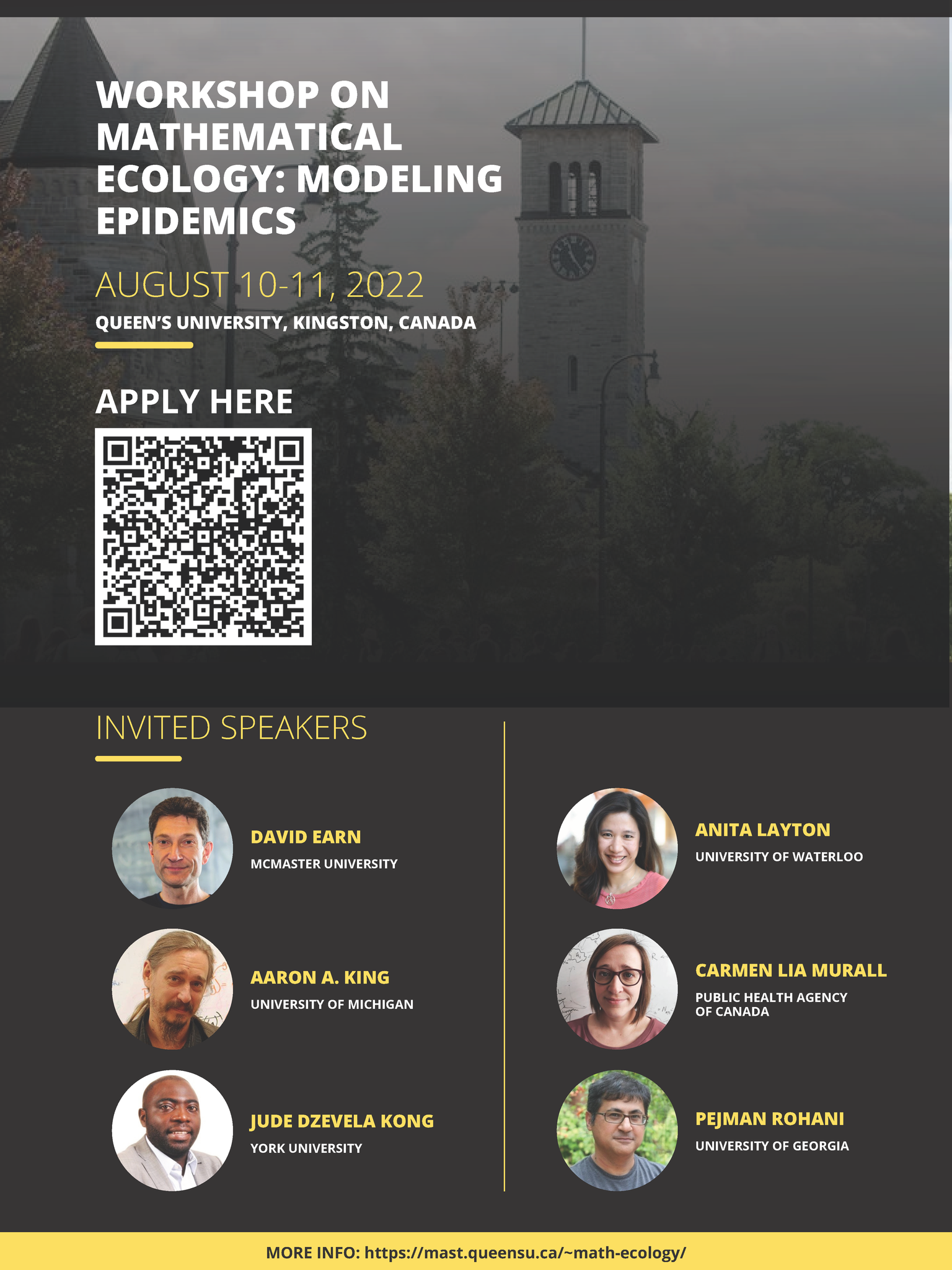 Workshop on Mathematical Ecology | Department of Mathematics and Statistics