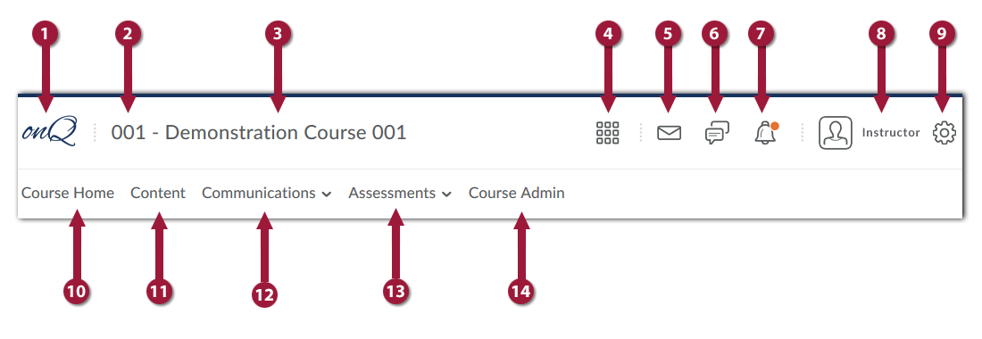Course Setup | onQ Support