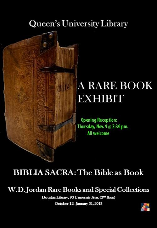 Rare Book Exhibit | School of Religion
