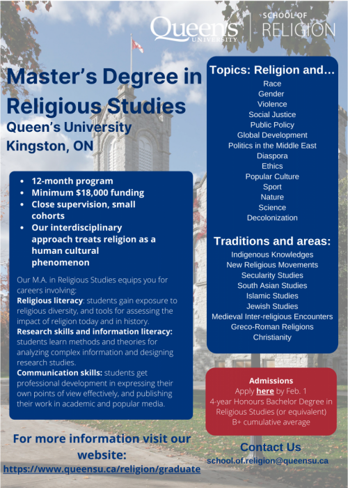 MA Program | School of Religion
